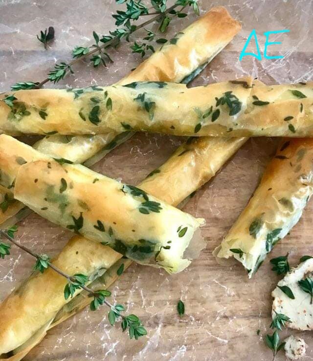 GOATS CHEESE CIGARS WITH THYME - Your Recipe Blog